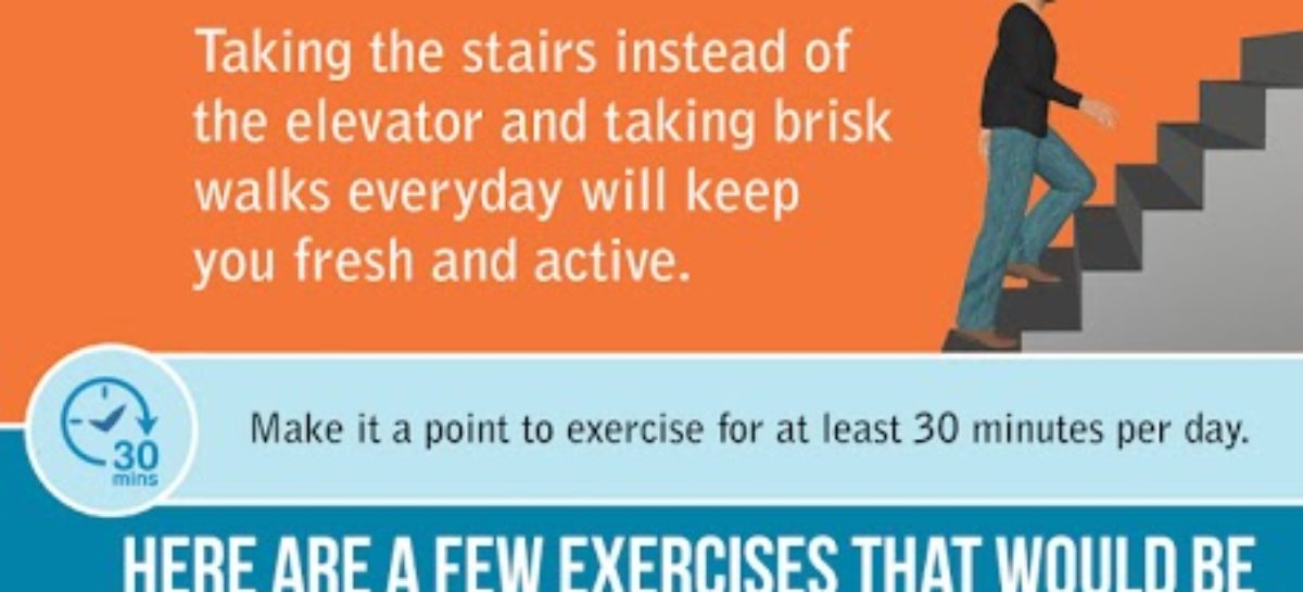 How to keep fit after 50 – Infographic